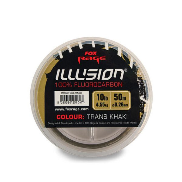 Fox Rage Illusion® Soft Flurocarbon – Trans Khaki