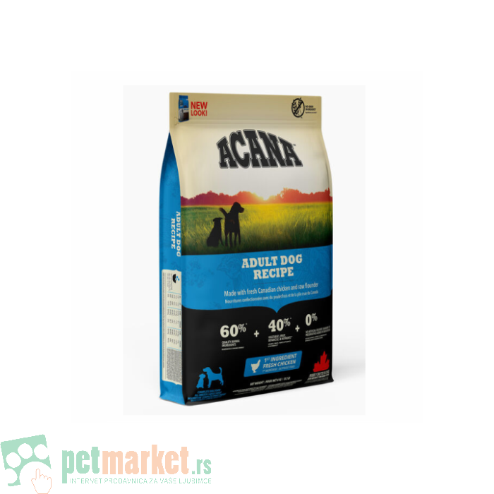 Acana: Hrana za odrasle pse Heritage Adult, 17 kg
