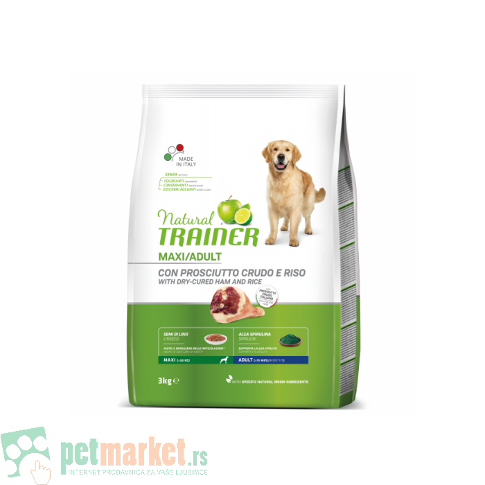 Trainer Natural: Hrana za odrasle pse velikih rasa Maxi Adult, 12 kg