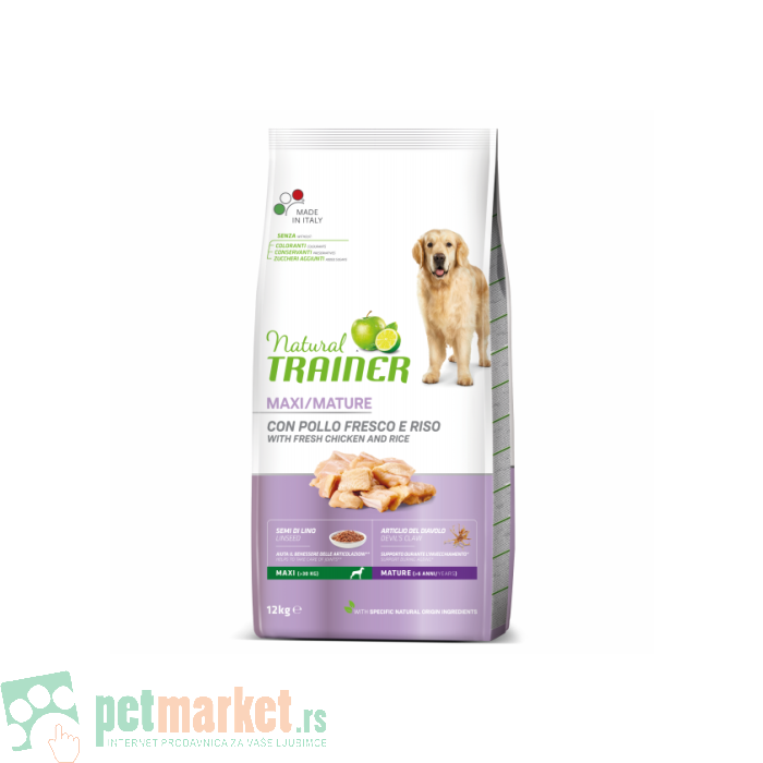 Trainer Natural: Hrana za starije pse velikih rasa Maxi Maturity, 12 kg