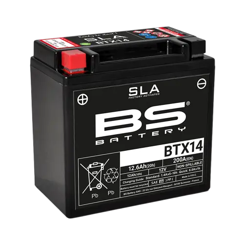 Akumulator BS 12V 12Ah gel BTX14-FA levi (150x87x145)