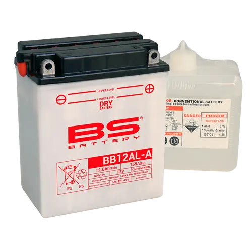 Akumulator BS 12V 12Ah sa kiselinom BB12AL-A desni plus (134x80x160)