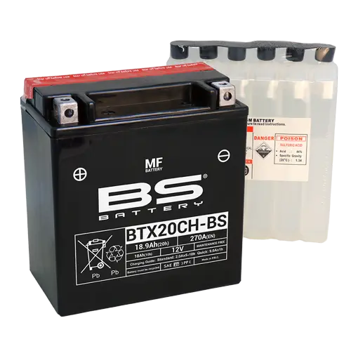 Akumulator BS 12V 18Ah gel BTX20CH-BS levi plus (150x87x161) 270A