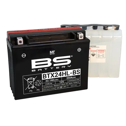 Akumulator za motor BS 12V 21Ah gel BTX24HL-BS desni plus (205x87x162)