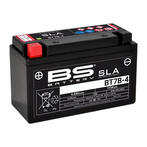 Akumulator BS 12V 6,5Ah BT7B-4-FA SLA levi plus (150x65x93)