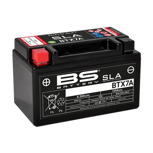 Akumulator BS 12V 6Ah l gel BTX7A-FA levi (150x87x94)