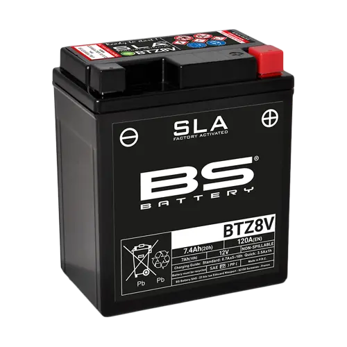 Akumulator BS 12V 7Ah BTZ8V-FA SLA desni plus (113x70x130) 120A