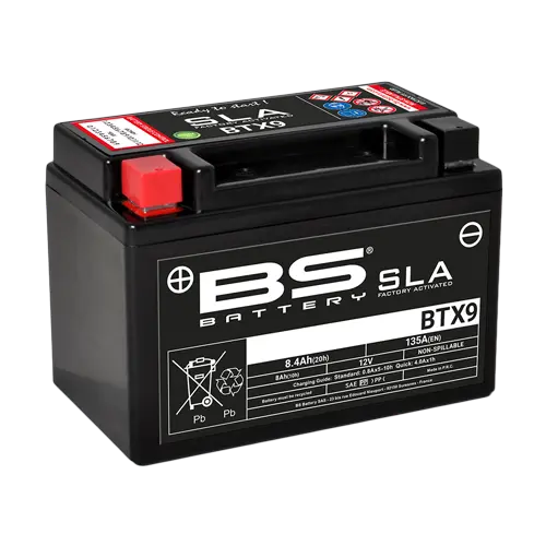 Akumulator BS 12V 8Ah gel BTX9-FA levi (150x87x105)