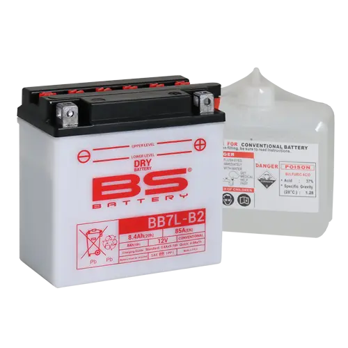 Akumulator BS 12V 8Ah sa kiselinom BB7L-B2 desni plus (135x75x133)