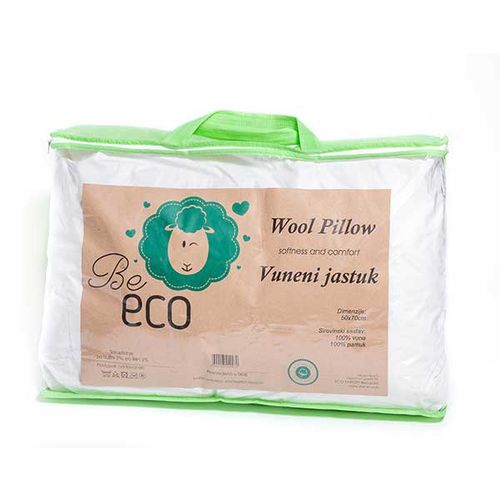 Be eco - Vuneni antibakterijski jastuk 50x70 cm - 1kg kuglice