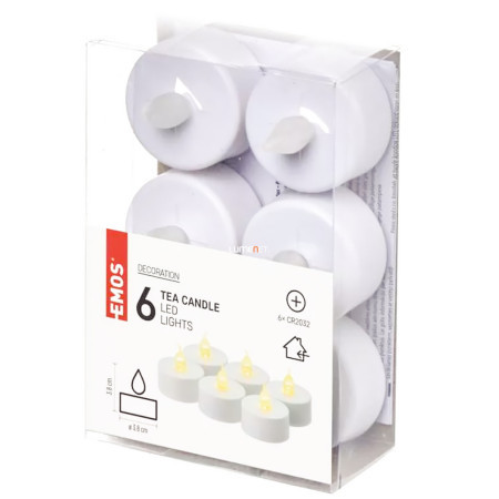 Emos LED dekoracija - 6x čajne svećice bele, enterijer, vintage dccv11 ( 2886 )