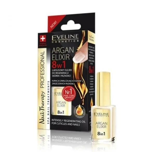 Eveline Therapy Argan Elixir regenerativno ulje za zanoktice i nokte 12 ml