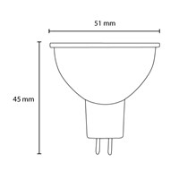 SIJALICA LED 12V 4,5W MR16 WW OSRAM