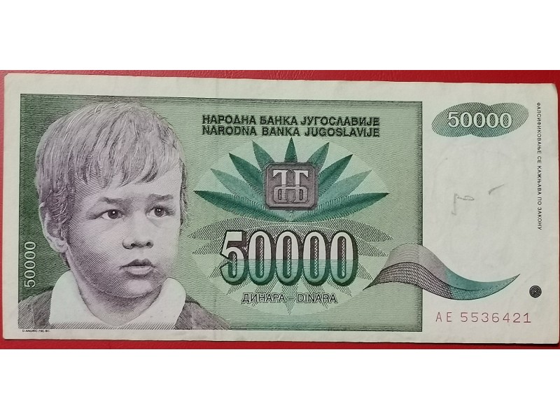 50.000 DINARA 1992.