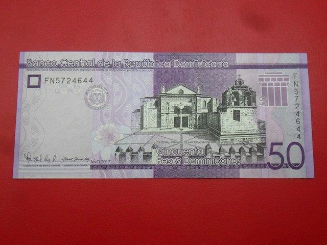 Dominikana - Dominican Rep 50 Pesos 2017, v4, P6790, R