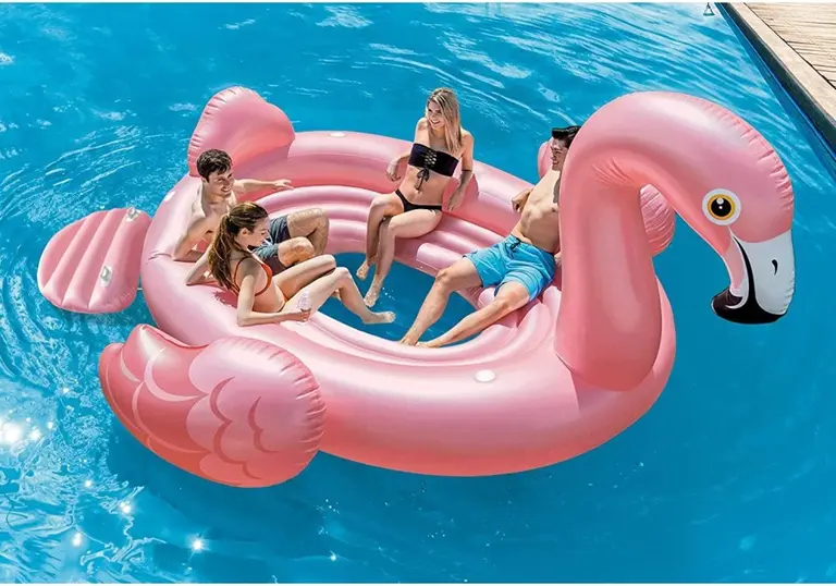 Intex Intex dušek za vodu - Flamingo Party Island 4.22 x 3.73 x 1.85m (055769)