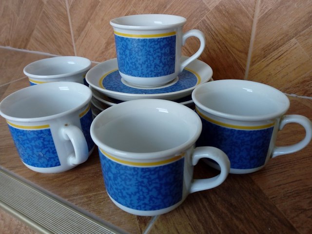 Šoljice za kafu; International porcelain, 5 kom.