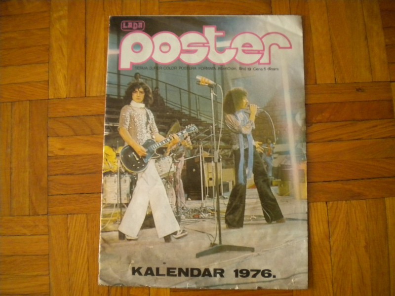 BIJELO DUGME, poster, KALENDAR 1976