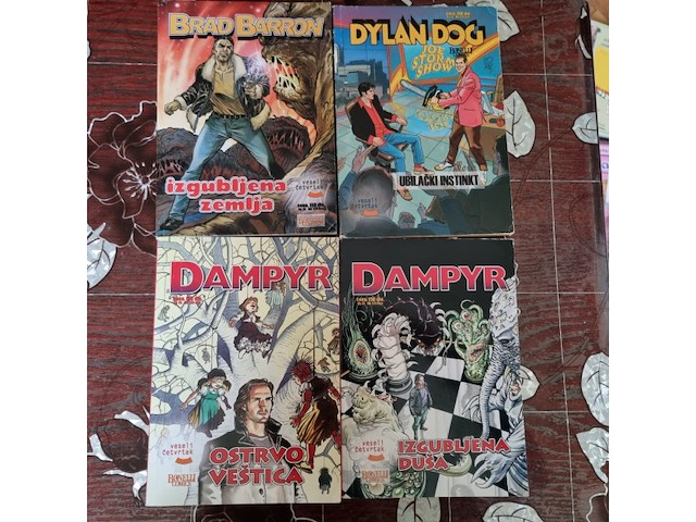 4 stripa Dylan Dog , Dampyr , Brad Barron