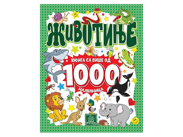 Životinje - knjiga sa više od 1000 nalepnica