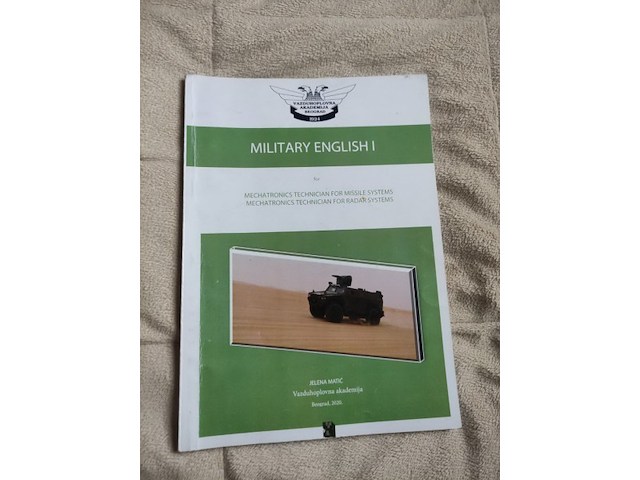 Military English I,Jelena Matić,Vazduhoplovna akademija