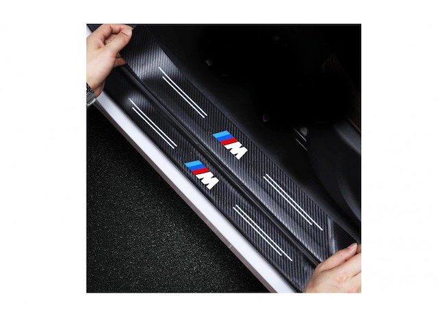 Stikeri za prag automobila - karbon BMW M