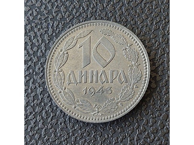 10 DINARA 1943 UNC