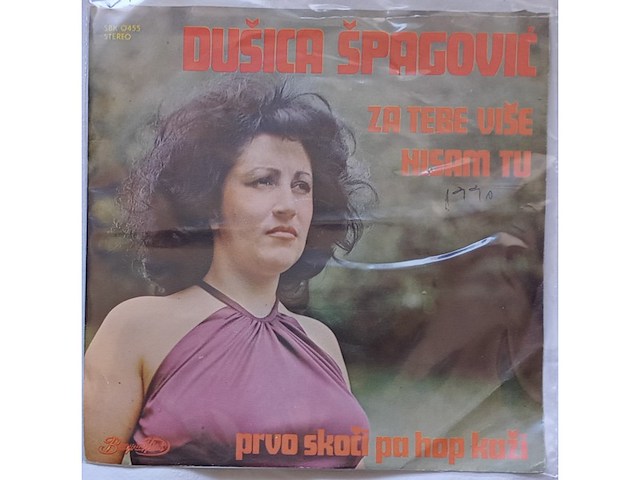 DUSICA  SPAGOVIC  -  ZA TEBE VISE NISAM TU