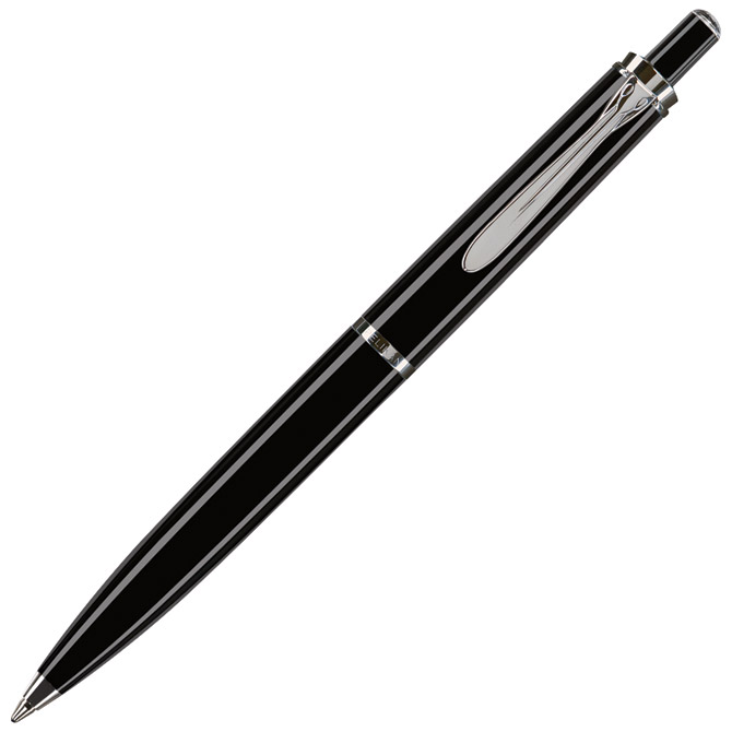 Olovka hemijska Classic K205+kožna bela futrola+poklon kutija G30 Pelikan 971861 crna