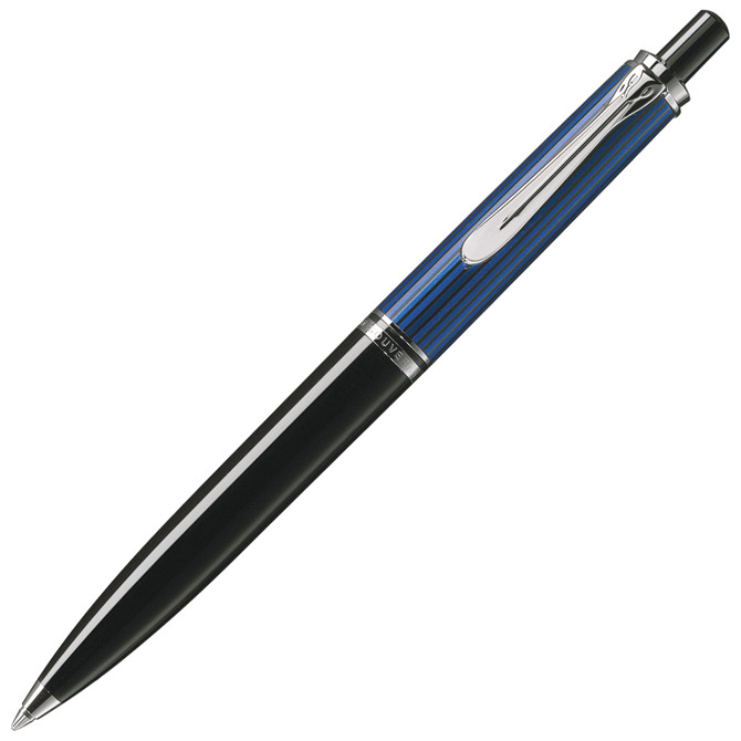 Olovka hemijska Souveran K405+kožna bela futrola+poklon kutija G30 Pelikan 932723 plavo-crna