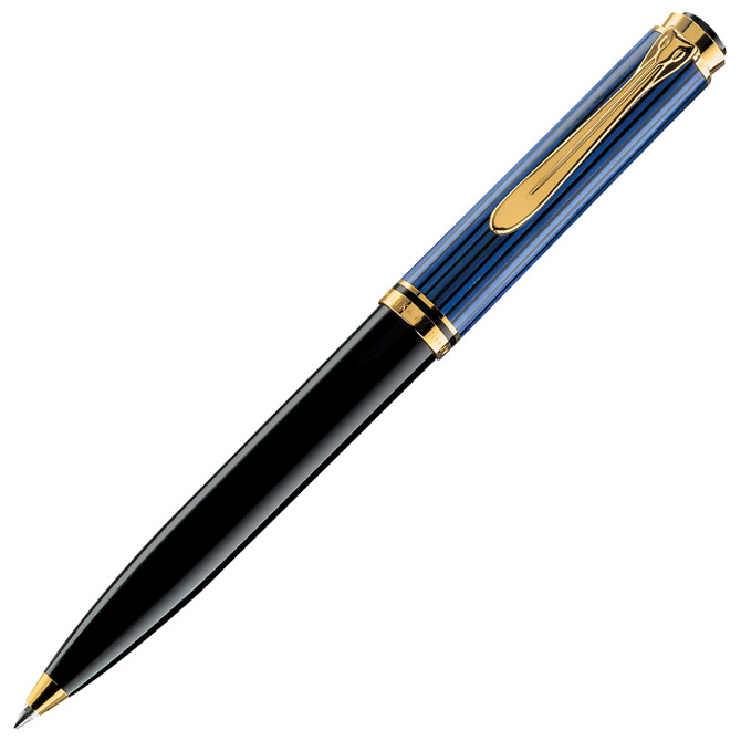 Olovka hemijska Souveran K800+kožna bela futrola+poklon kutija G30 Pelikan 997007 plavo-crna