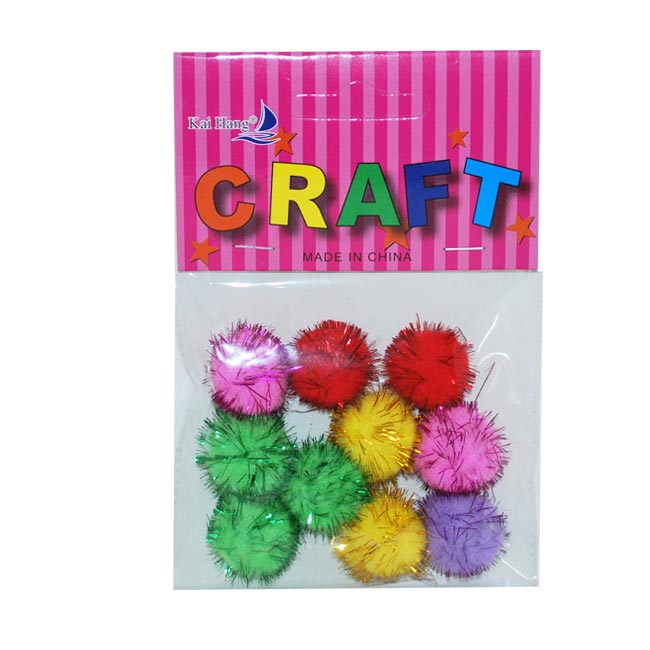 Craft pom pom gliter veći 1/10