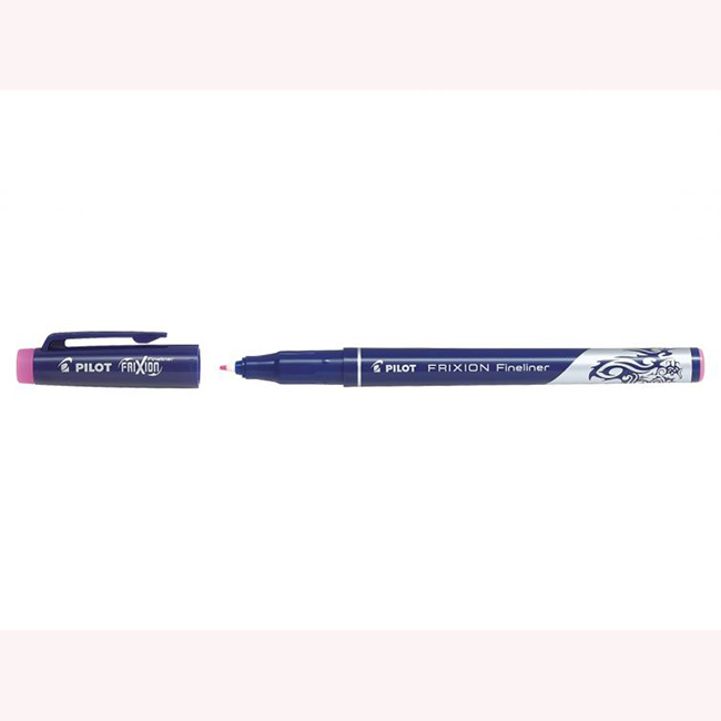 Flomaster Pilot Frixion fineliner roze