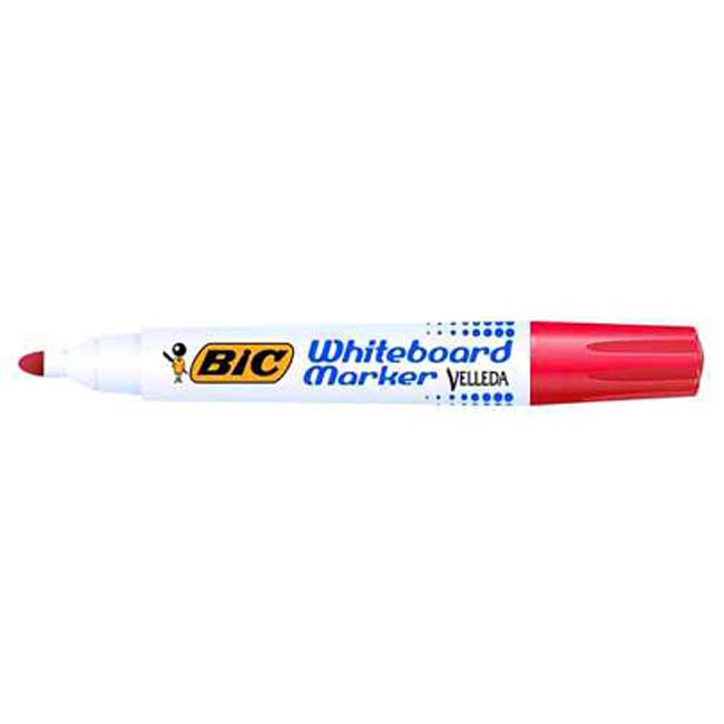 Marker Bic za belu tablu velleda crveni