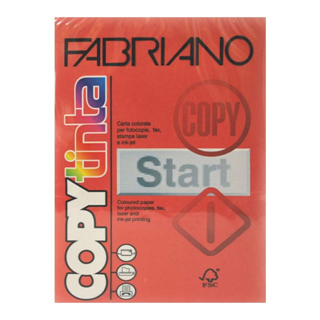 Papir A4 Fabriano 80g crveni - ros