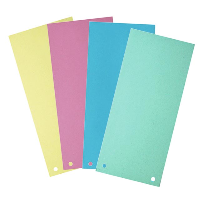 Pregradni karton 10*24cm Q-Connect roze 250g