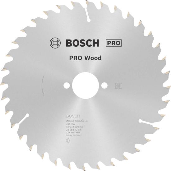 Bosch PRO Wood list kružne testere 190x2.6x30 mm 36z ATB max 8.000 o/min (2608640616)