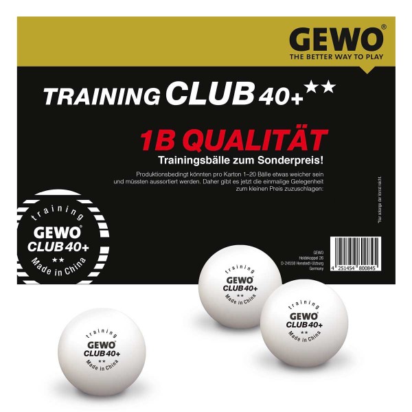 GEWO CLUB 40+** TRENING LOPTICA 1B