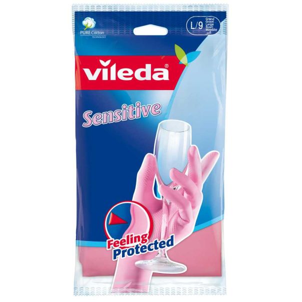 VILEDA Rukavice sensitive-L