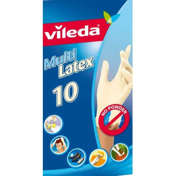 VILEDA Rukavice multi latex 10/1 L