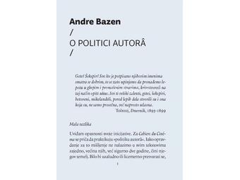 O POLITICI AUTORA