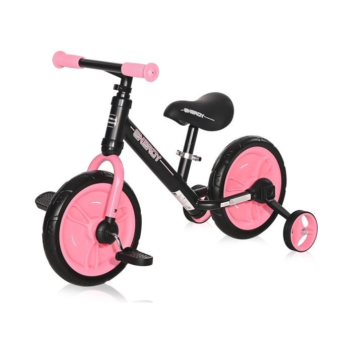 LORELLI BICIKL BALANCE BIKE ENERGY 2 in1 BLACK&PINK