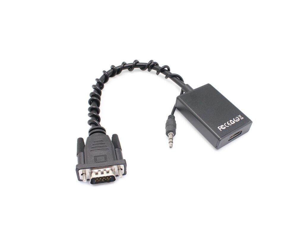 Adapter VGA M na HDMI Z (audio+power) 25cm