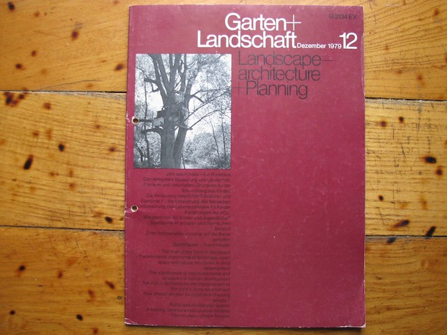 GARTEN LANDSCHAFT 12/1979 LANDSCAPE ARCHITECTURE PLANIN