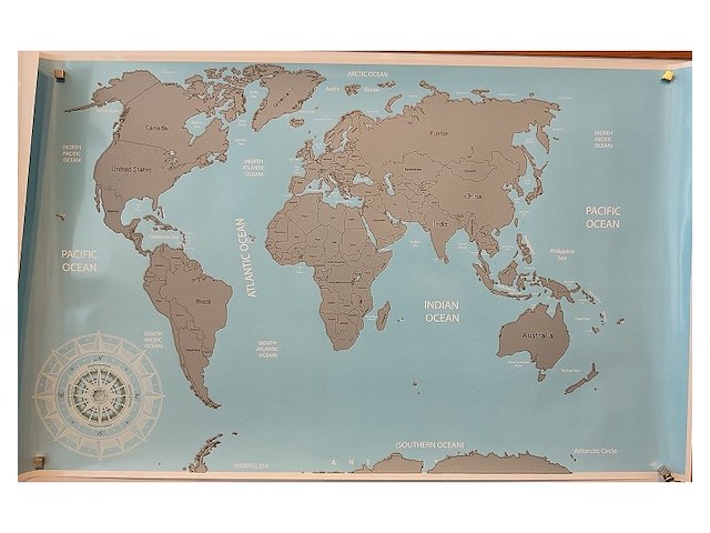 SCRATCH World Map 88cm x 52cm