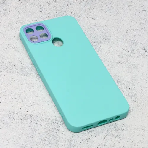 Futrola - maska Camera Color HD za Realme C25 mint