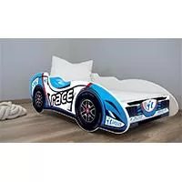 Dečiji krevet sa dušekom i letvicama 1 Race car 140x70cm