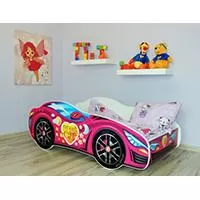 Dečiji krevet sa dušekom i letvicama 160x80cm Trkački auto Sweet car 74001