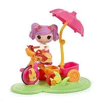 Mini Lalaloopsy Lutka Playset Peanut Big top vozi tricikl sa suncobranom 529507