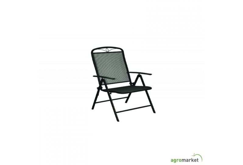 Alba metalna stolica sa podešavajućim naslonom - siva